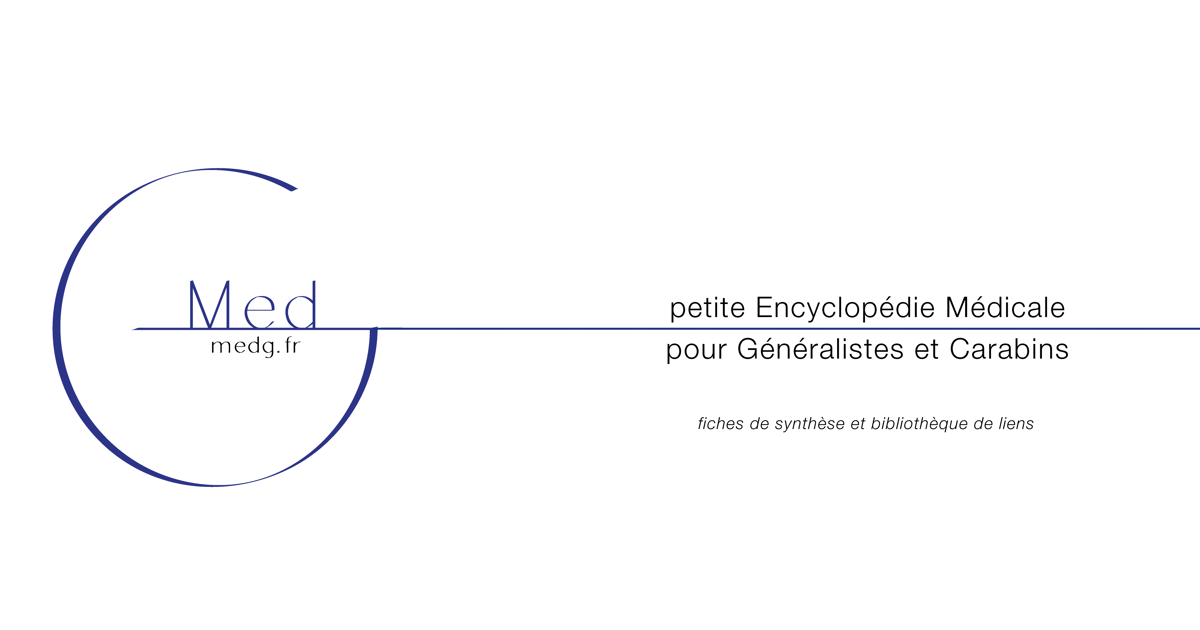 MedG - petite Encyclopédie Médicale pour professionnels de santé